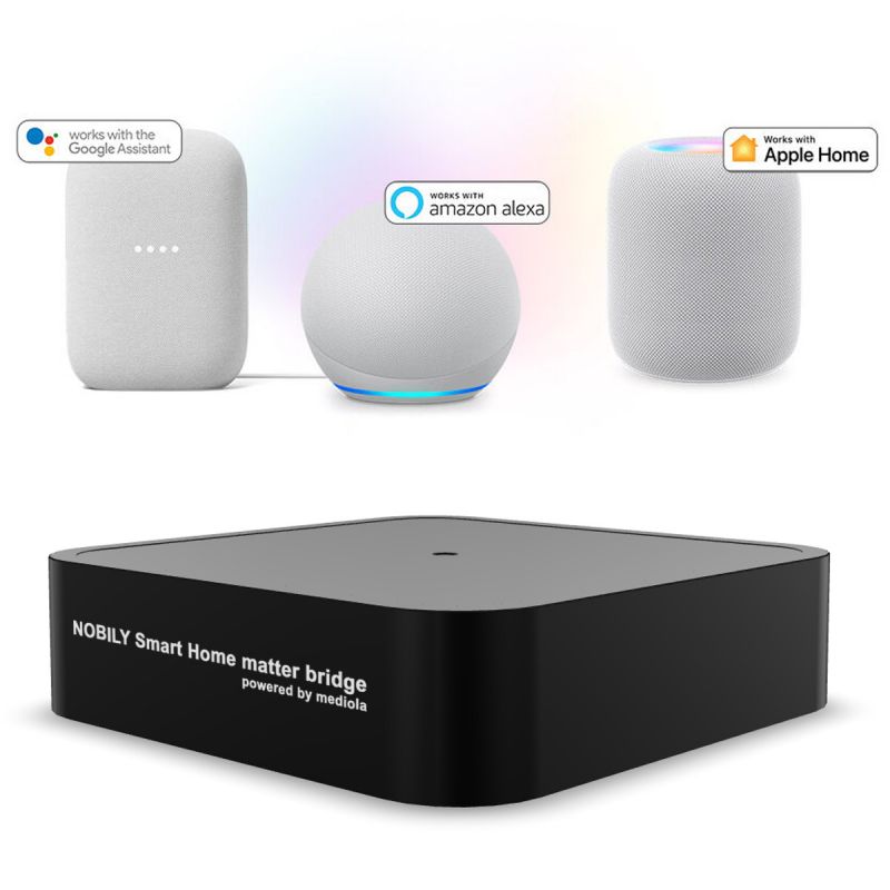 Nobily Smart Home Matter Bridge powered by mediola | MMB-001-4
